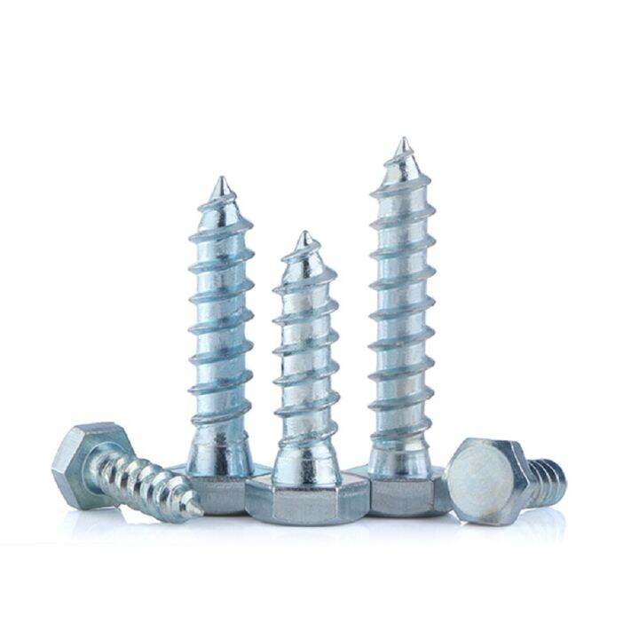 M6 M8 M10 M12 Hexagon Head Self Tapping Screw DIN571 Zincing External ...