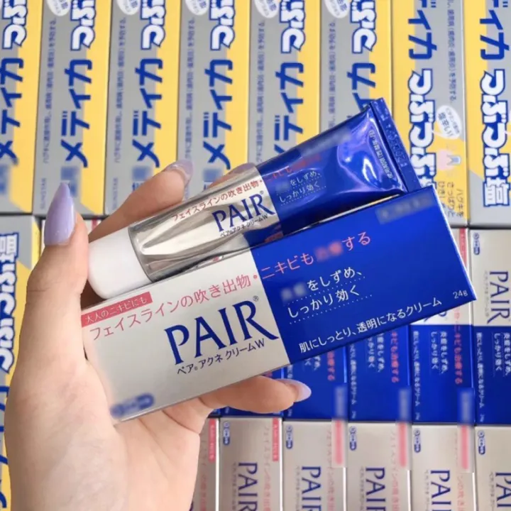 Pair Acne Cream W 14g ครีมแต้มสิวญี่ปุ่น ครีมแต้มสิว รักษาสิว ลดอาการ ...