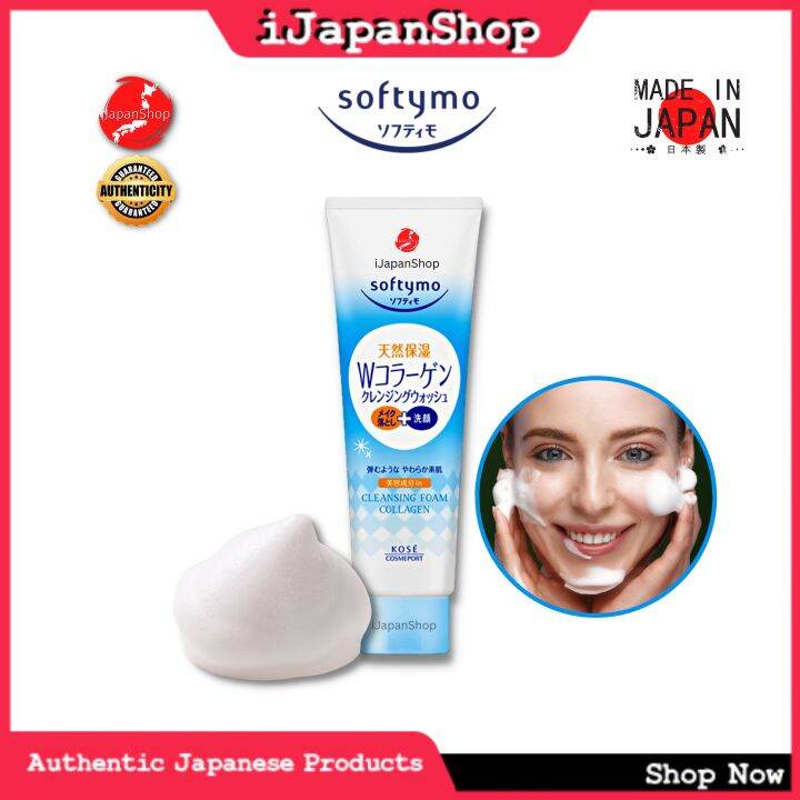 Softymo Make up Remover Cleansing Foam Whitening Facial Wash- Collagen Anti-Aging Hydrating ...