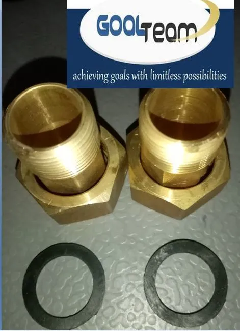 Water Meter Tailpiece with Seal Provision 1-1/4 in (32mm) Brass - Pair ...