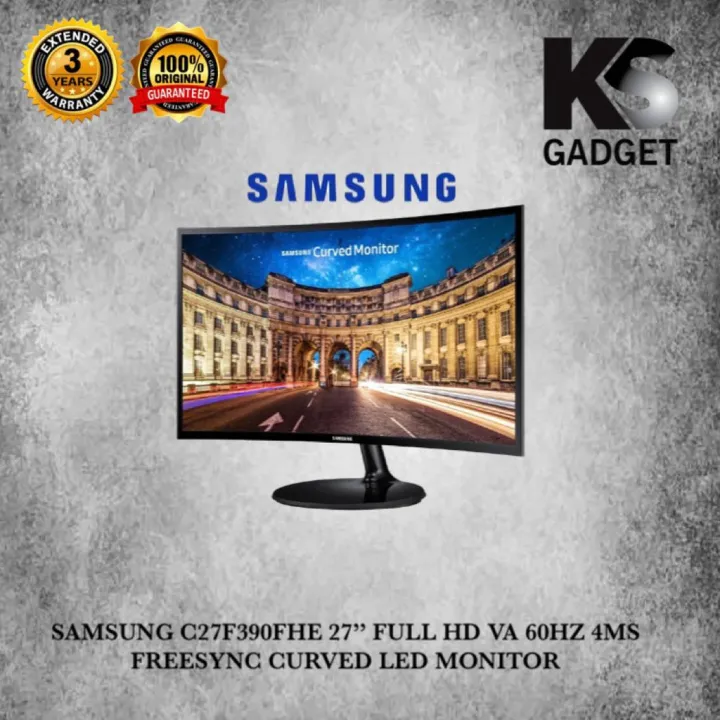 Samsung C27F390FHE 27 Full HD VA 60Hz 4ms FreeSync Curved LED Monitor ...