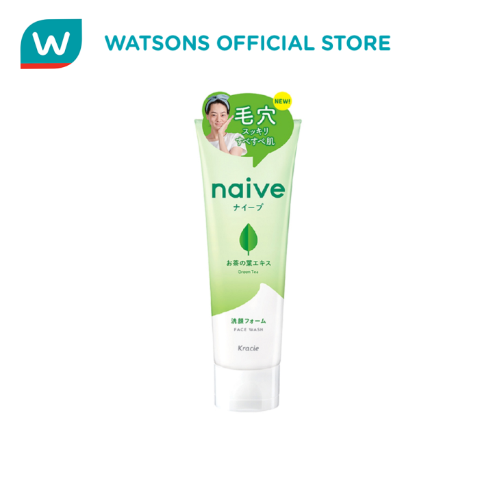 KRACIE Naive Face Wash Green Tea 130g | Lazada PH