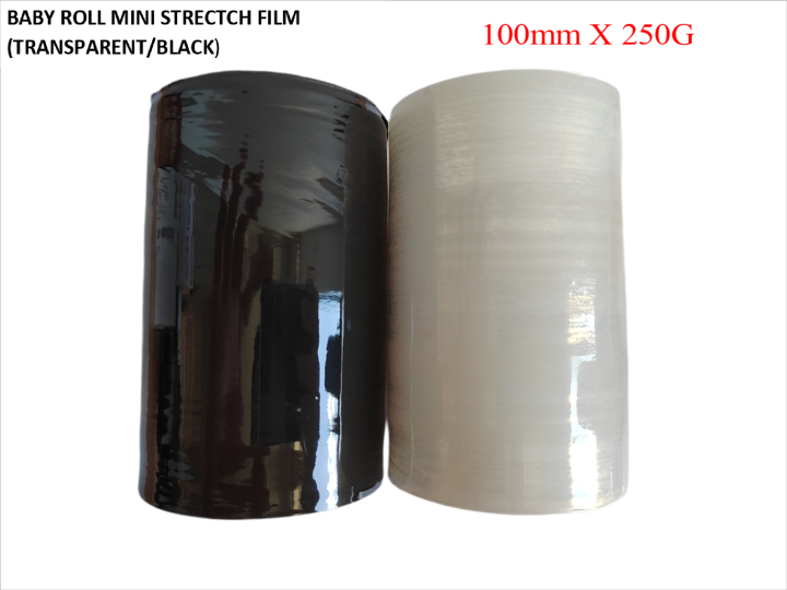 Baby Roll Stretch Film 100mm x 250g/450g (Transparent/Black) | Lazada