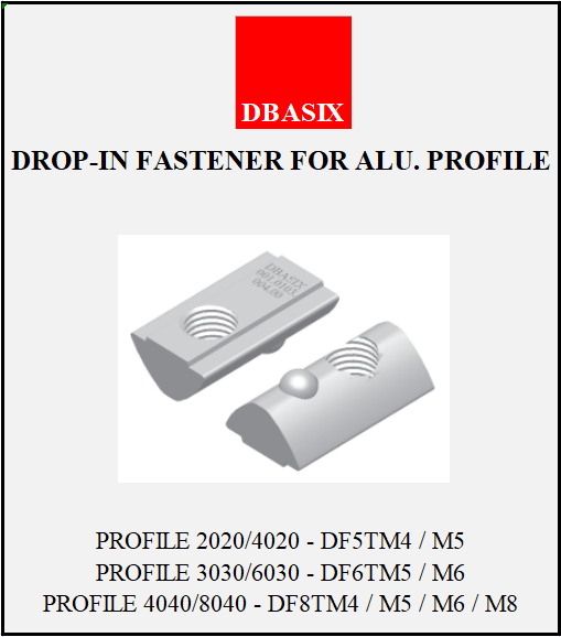 DBASIX - Drop-In Nut / Half Round Nut / T Nut / Nut For Aluminum ...