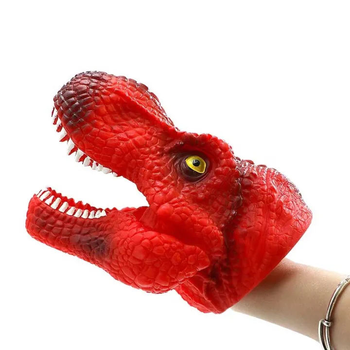 Mainan Anak Sarung Tangan Dinosaurus Shark Hand Puppet Bahan Karet ...