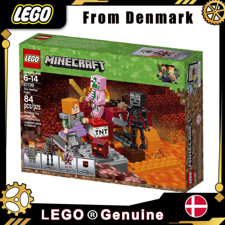 【Genuine】LEGO LEGO Minecraft The Nether Fight 21139 Building Block Set ...