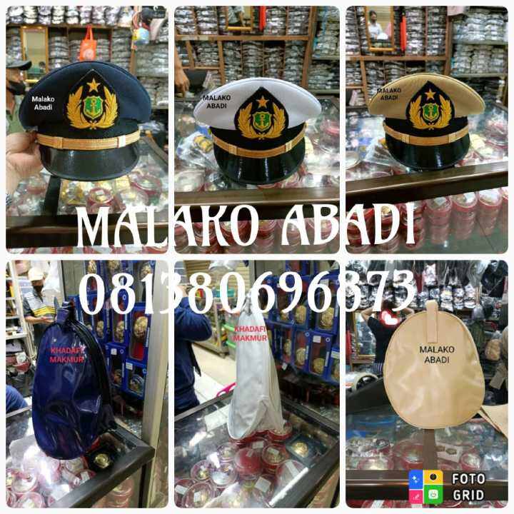 TOPI PET PDU PELAYARAN TARUNA PRIA Logo + list kuning bangkok | Lazada ...