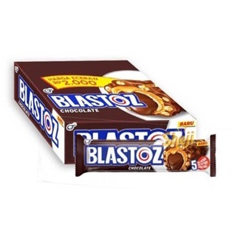 Blastoz Wafer Roll Chocolate 24G 1 Pak Isi 12 Pcs | Lazada Indonesia