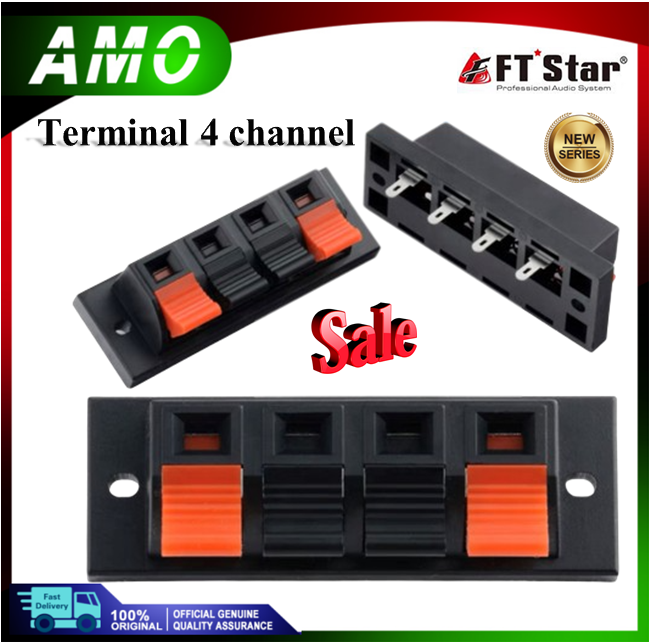 FT STAR TERMINAL 4 CHANNEL SPEAKER TERMINAL MONO THICK 4 PIN ...