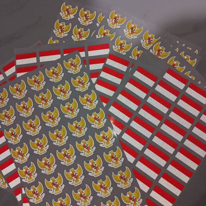 STICKER BENDERA INDONESIA DAN GARUDA MINI. STICKER INDONESIA GARUDA DI ...