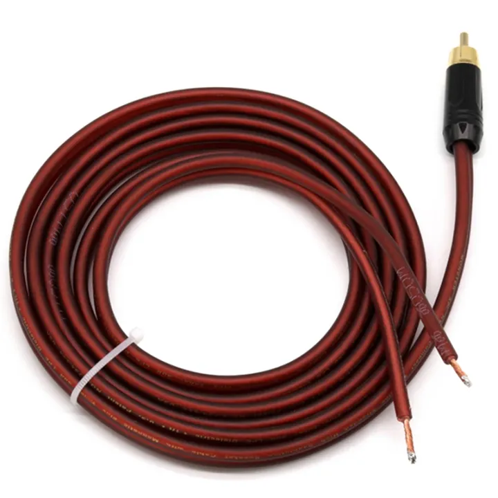 RCA Speaker Cable Bare Wire Speaker Wire to RCA Plug, Replace RCA Plug ...