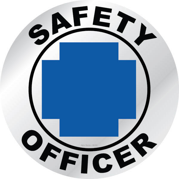 Safety Officer Sign Vinyl Sticker Size: 2x2 - 10pcs per pack | Lazada PH