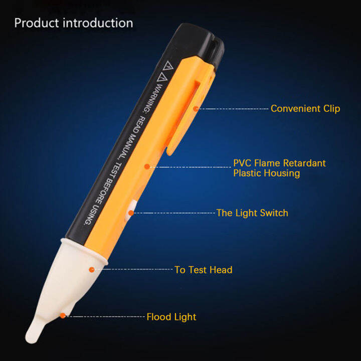 LEI Non-contact Induction Test Pencil With Light Voltmeter Voltage ...