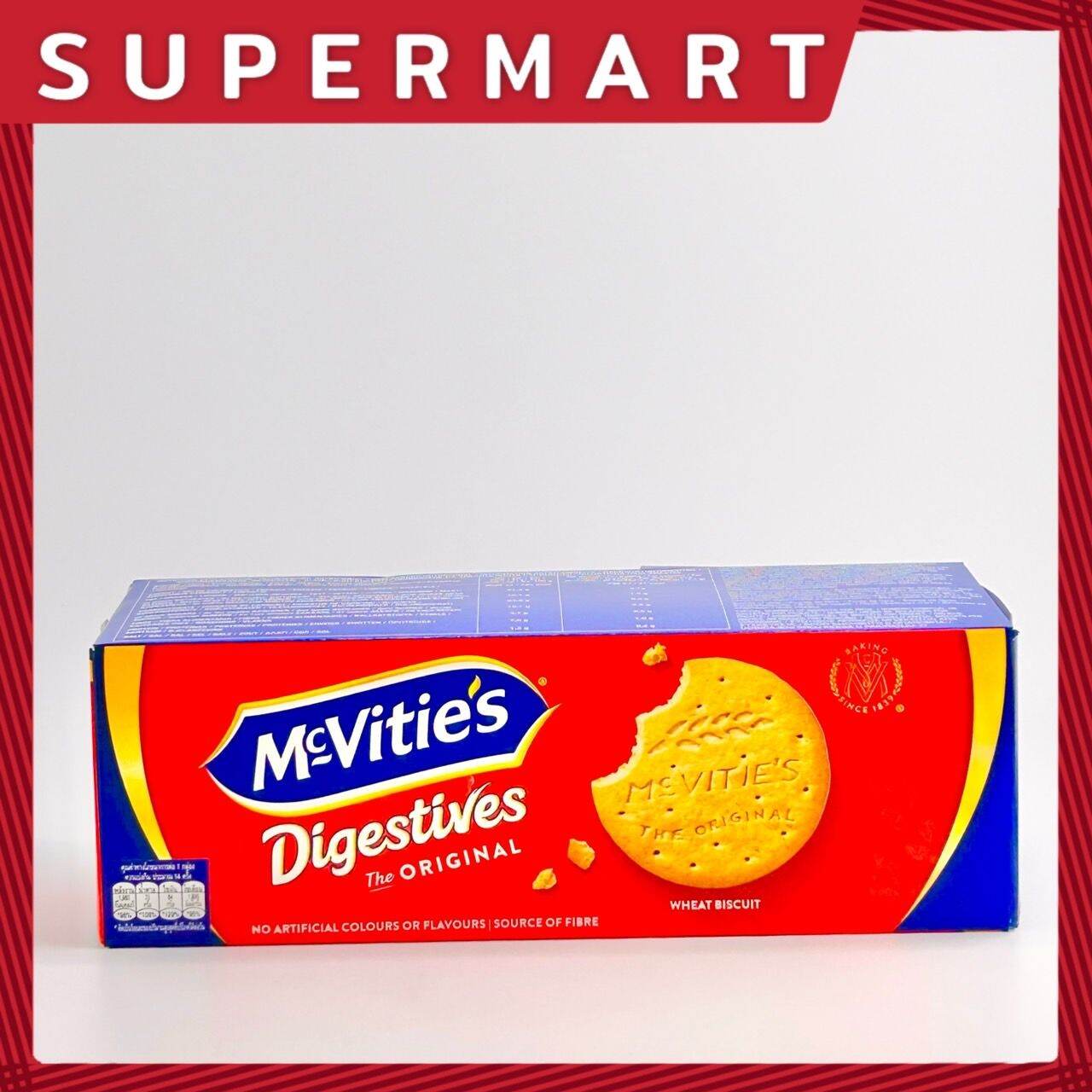 SUPERMART Mcvitie's Digestives Original Wheat Biscuit 400 g. แมคไวตี้ส์ ไดเจสทีฟ ออริจินอล บิสก ...