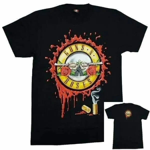 Rock Band Shirt Guns N' Roses Bullet Logo Rock yeah Hot rock Brand ...