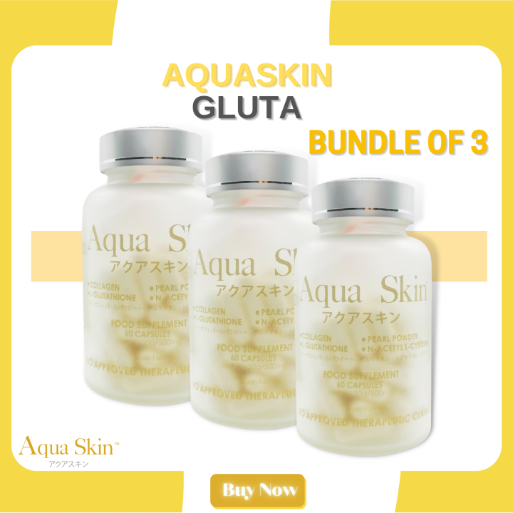 Aqua Skin Glutathione Gluta Caps Bundle Collagen NAC Gluta Capsule ...
