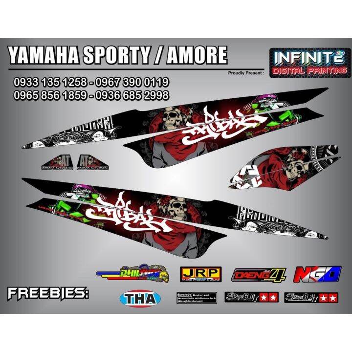 Mio sporty decals sticker (tribal limited edition) with freebies ...