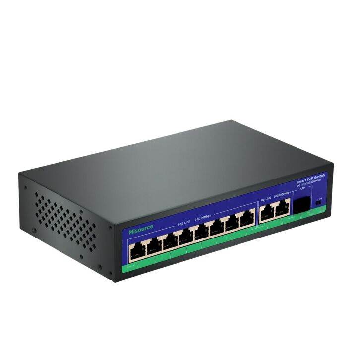Hisource Active POE Switch 48V 8 16 24 Port Ethernet Switch Injector ...