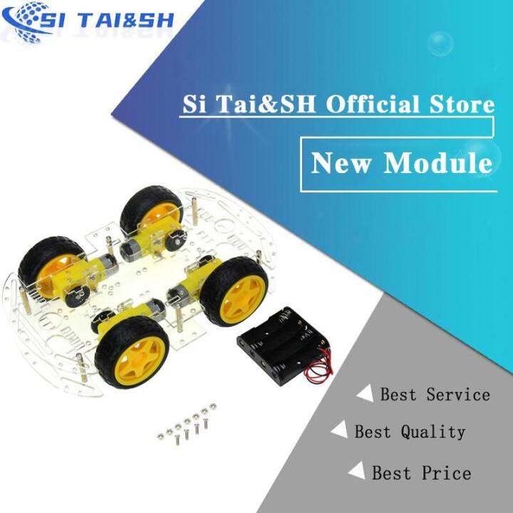 Free Shipping 4wd Smart Robot Car Chassis Kits For Arduino With Speed