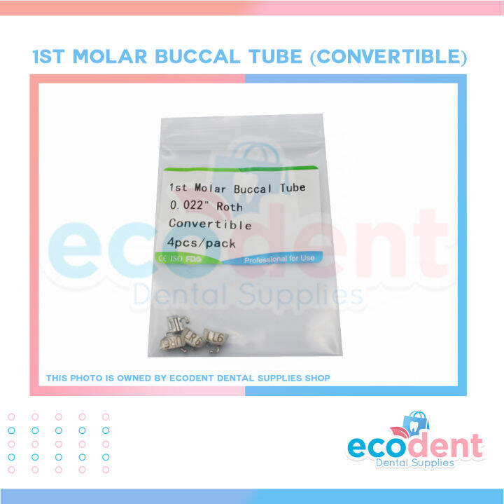 Ecodent Dental Supplies - 1st Molar Buccal Tube 0.22 (Convertible ...