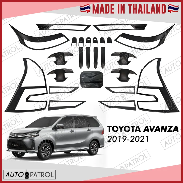 Toyota Avanza Combo 2019-2021 Combo Set Garnish Matte Black | Lazada PH
