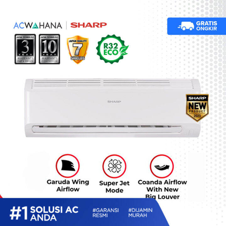 Sharp AC Split Standard R32 Garuda Series 1/2 PK ( 0.5 PK ) - AH-A5BEY | A5BEY | Lazada Indonesia