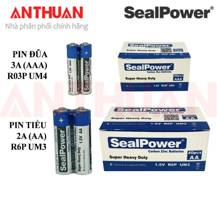 Pin than AA,AAA Chất lượng cao SealPower. Pin tiểu, pin đũa 1.5V R6P ...