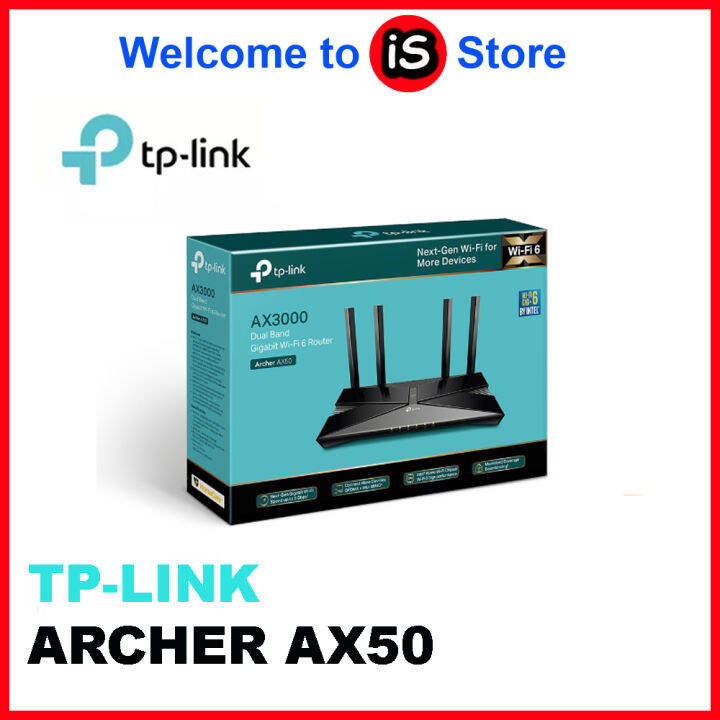 TP-Link Archer AX50 - AX3000 Dual Band Gigabit Wi-Fi 6 Router | Lazada