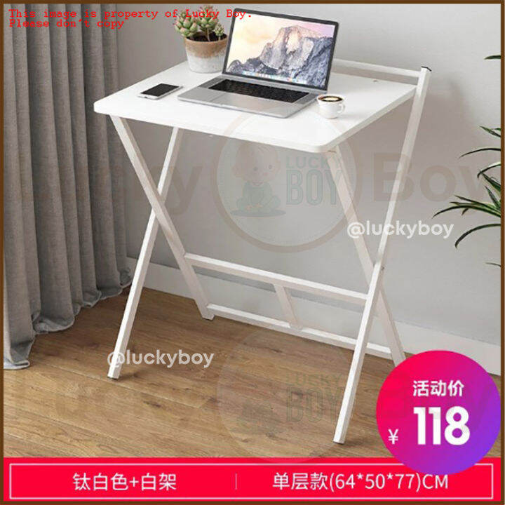Nordic Modern Space Saving Foldable Computer Table | Lazada PH