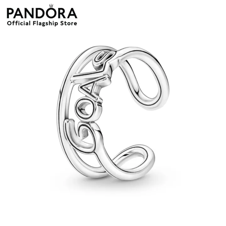 Goals script sterling silver ring | Lazada.co.th