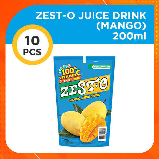 Zest-O Juice Drink Mango (10 x 200ml) | Lazada PH