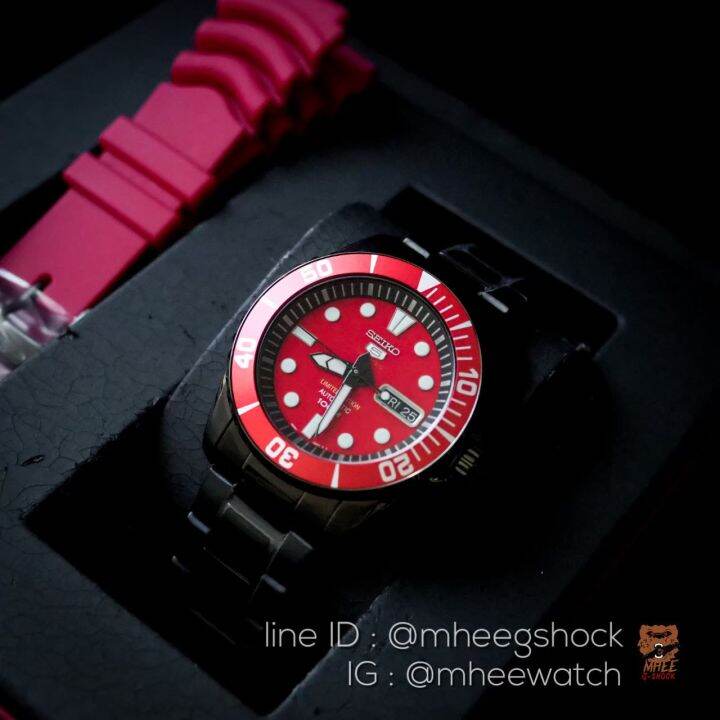 SEIKO Red Submariner Limited Edition Super Rare (SRP501) | Lazada.co.th