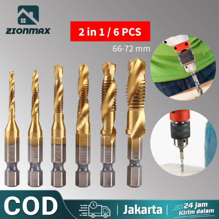 Mata Bor Set Komplit Multifungsi 6 Pcs Gergaji Kayu Plastik Besi / Mata ...