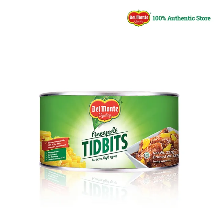 Canned food Del Monte Pineapple Tidbits 227g FREE SHIPPING BH Official ...