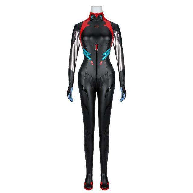 Cos Sexy Eva Ayanami Rei Tights Costume Anime Cosplay Black Role Play Party Driving Suit Female