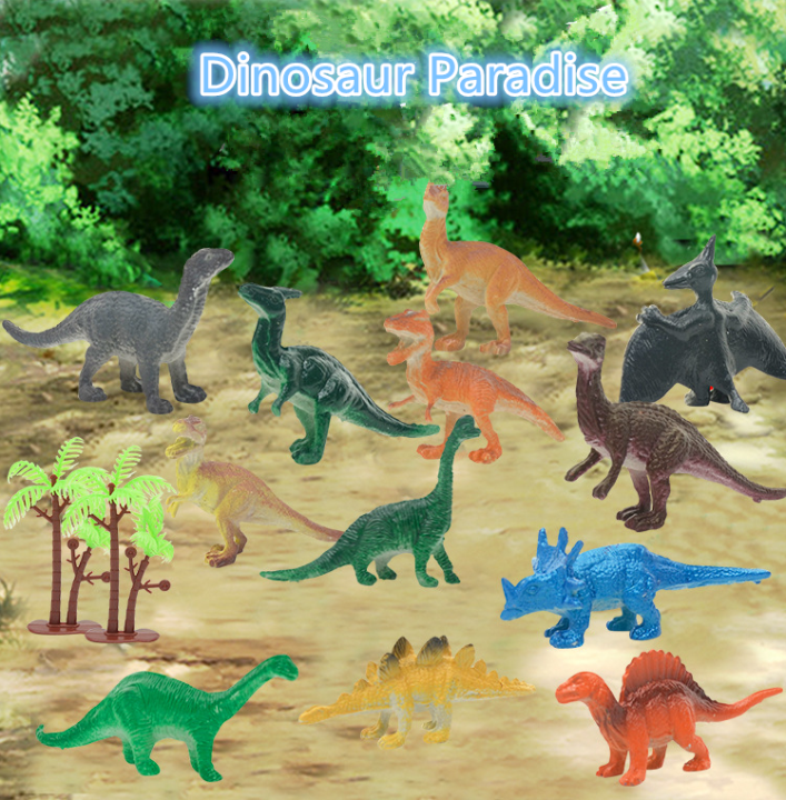 Children's Dinosaur Toys Simulation Wild Animal Ornaments Tyrannosaurus ...