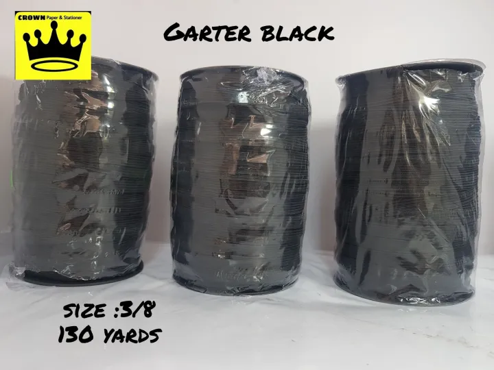 1 roll Elastic garter white or black | Lazada PH