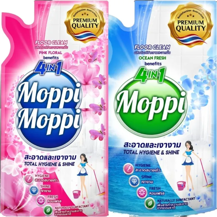 น้ำยาถุพื้น ม๊อปมี่ Mompi 600 มล 3 ถุง | Lazada.co.th