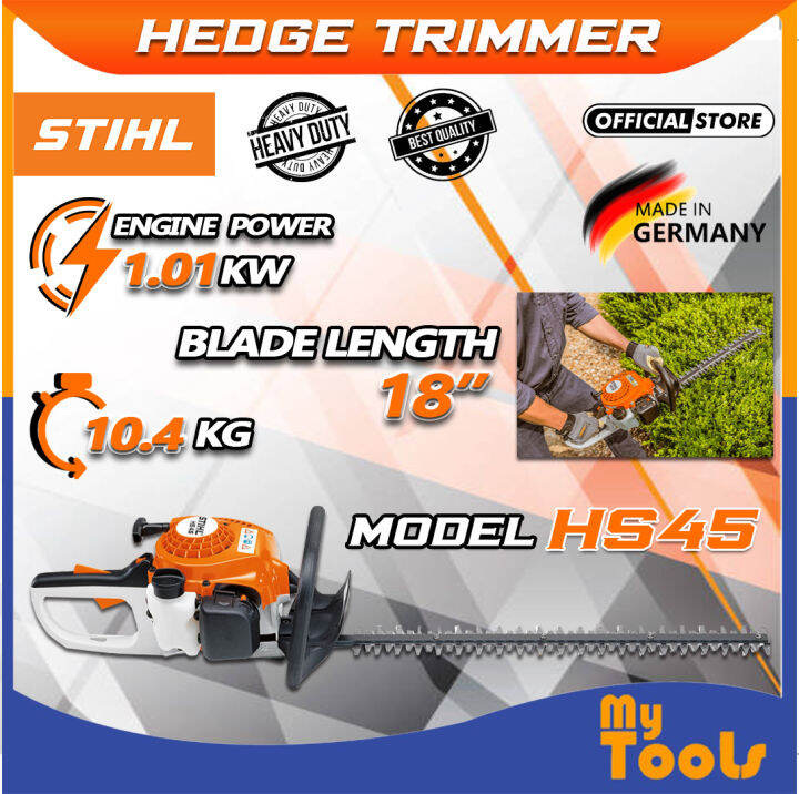 Mytools STIHL HS45 Hedge Trimmer Grass Cutter Petrol Machine | Lazada