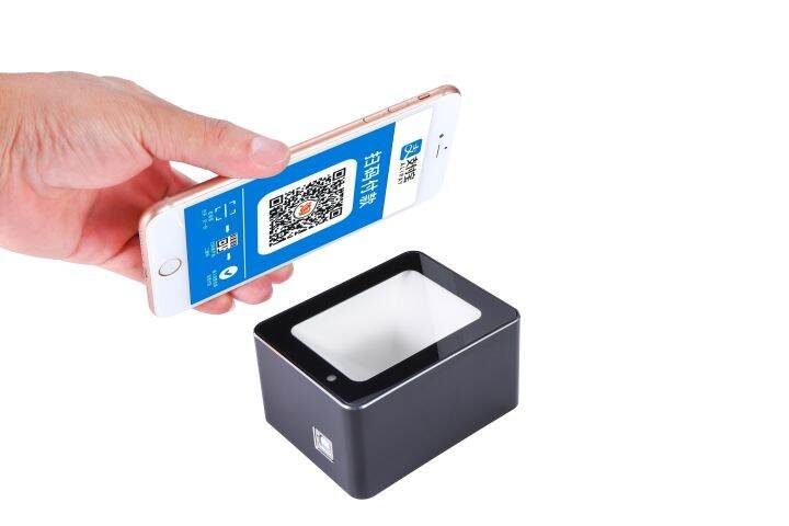 EVAWGIB CMOS 1D 2D QRcode Desktop Barcode Scanner Omnidirectional ...