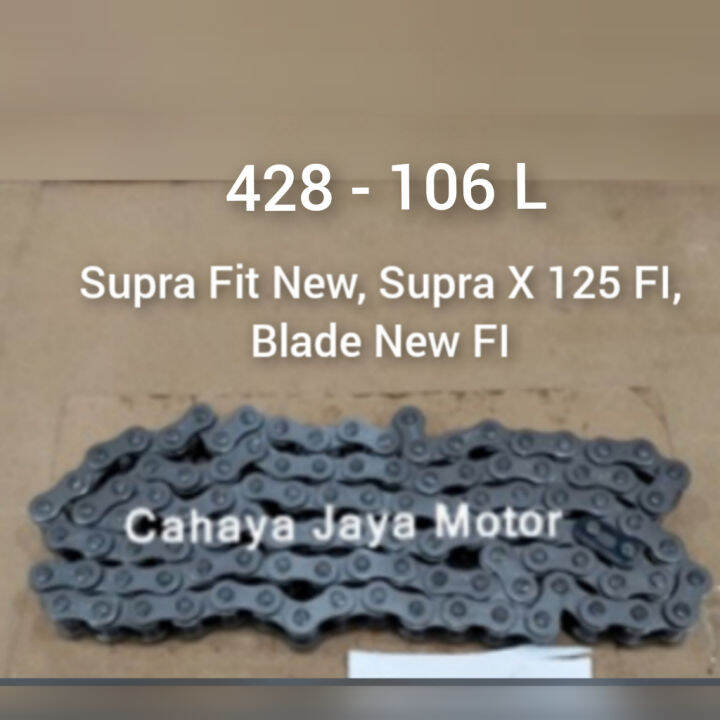 Rante Rantai motor ukuran 428 106L Kuat dan anti karat Motor Supra Fit ...