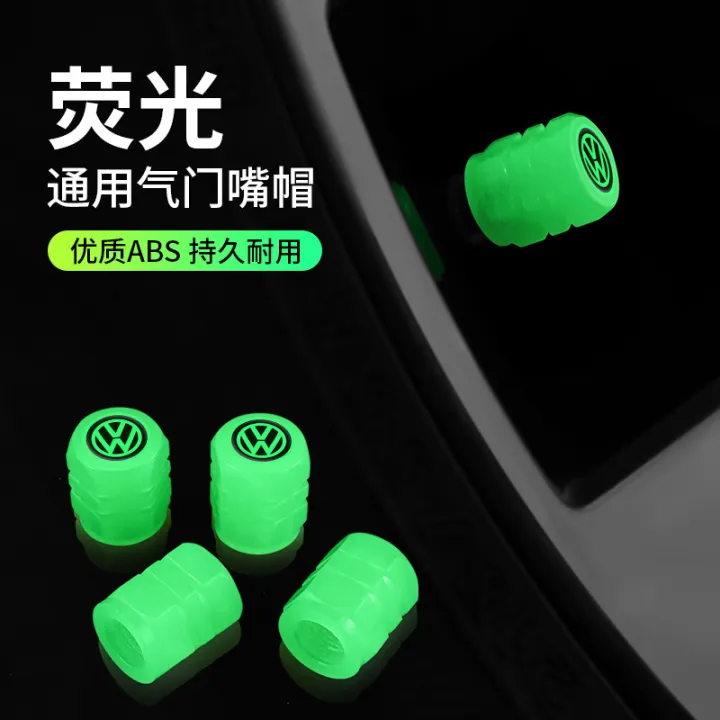 4 Pcs Lighted Tire Valve Caps Customize Logo Car Motorcycle ...