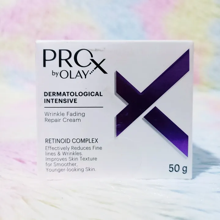 แท้ ฉลากไทย 50g ProX by Olay Retinol Wrinkle Fading Repair Cream โพรเอ็กซ์ บาย โอเลย์ เดอร์มาโทล ...