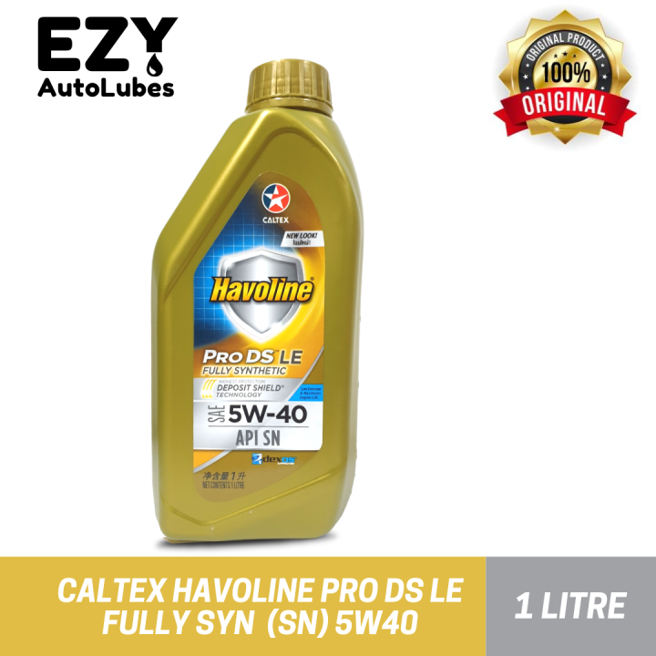 Caltex Havoline ProDS Fully Syn 5W40 1L👉 Caltex Engine Oil 100% ...