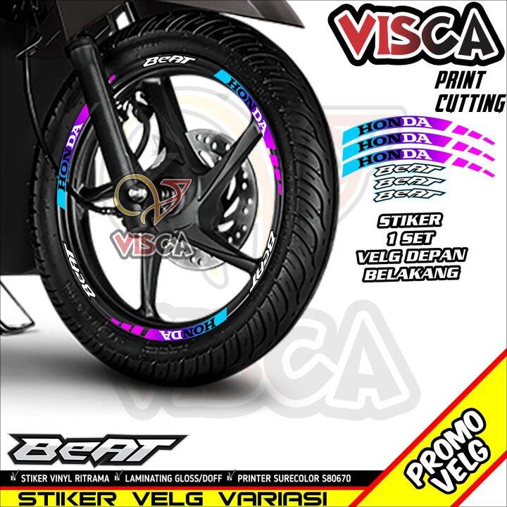 Stiker Velg List Velg Motor Beat Stiker Velg Beat Ring 14 Motif Bunglon ...