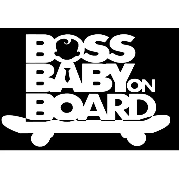 BOSS BABY ON BOARD STICKER / DECAL STICKER / DIE CUT - 5in x 4in ...