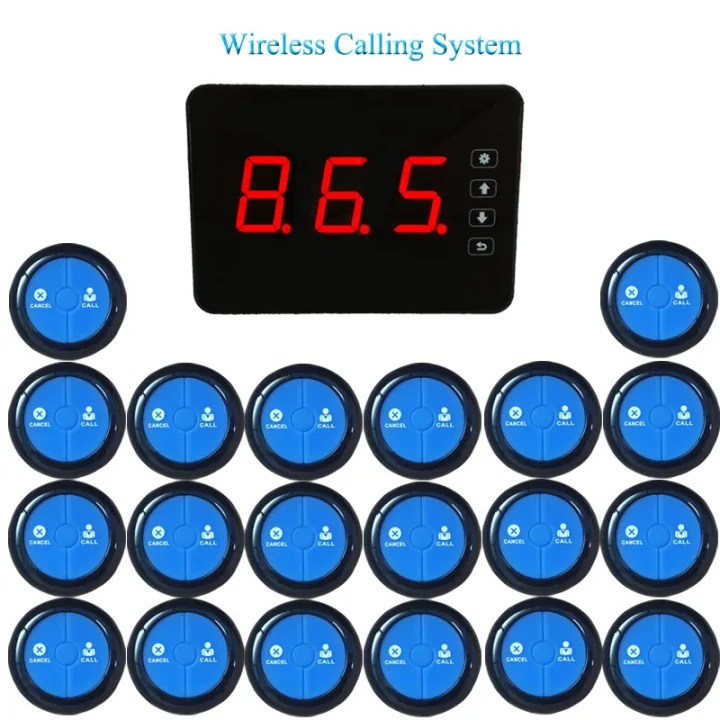 Restaurant Table Button Wireless Waiter Calling Pager Queue Management ...