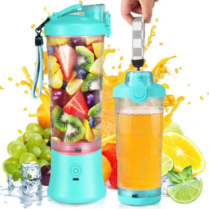 Blender penghalus Blender portabel 600 ml, alat pembuat jus Mini ...