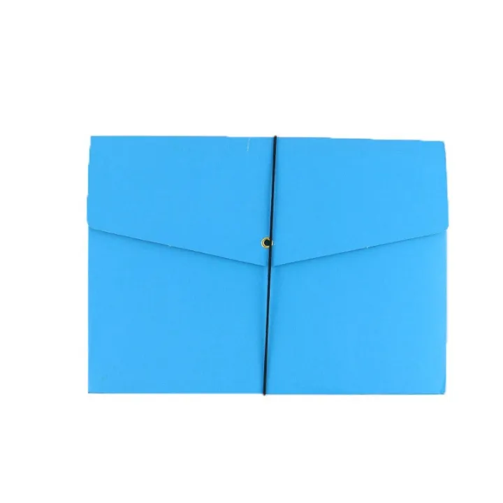VKM Portfolio-Expandable Envelope with Elastic String (Long) Light Blue ...