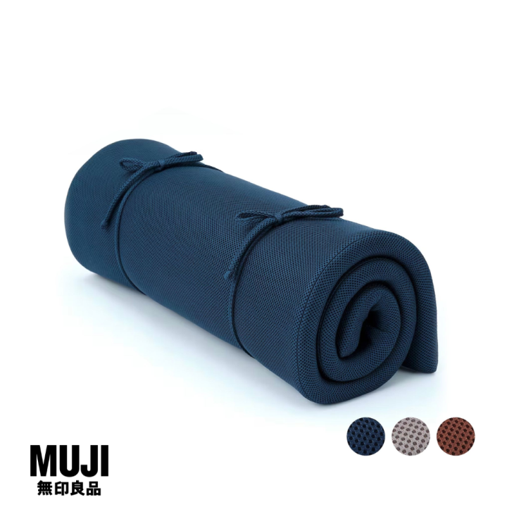 มูจิ เบาะรองนอนม้วนเก็บได้ - MUJI 3D Mesh Napping Mat (60 x 140 cm ...